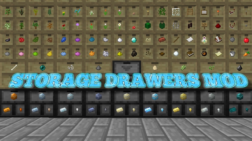 Storage Drawers Mod for Minecraft 1.18.1/1.17.1/1.16.5